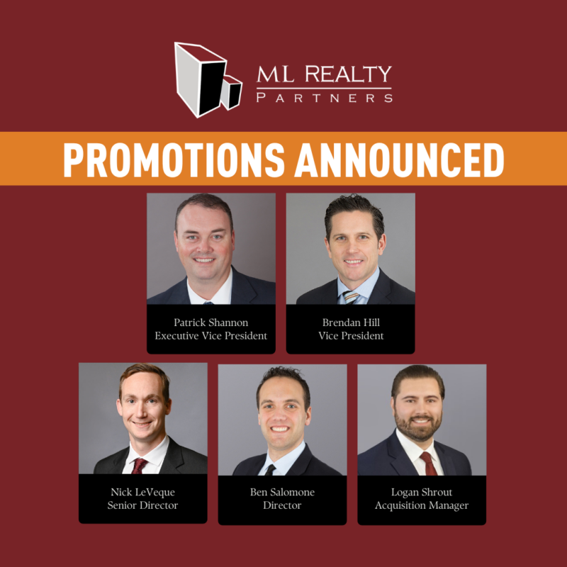 Five New Promotions at ML Realty Partners - ML Realty Partners